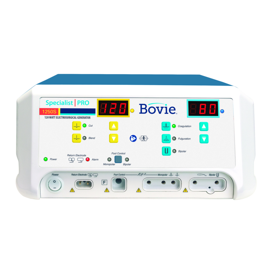 BOVIE SPECIALIST PRO USER MANUAL Pdf Download | ManualsLib