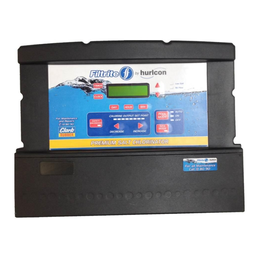 HURLCON FILTRITE CX SERIES INSTALLATION AND OPERATING INSTRUCTIONS ...