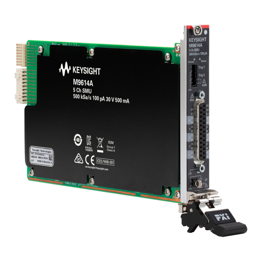 KEYSIGHT M9614A QUICK STARTUP POSTER Pdf Download | ManualsLib