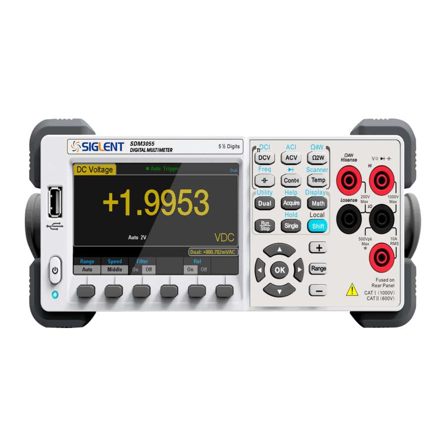 SIGLENT SDM3000 SERIES QUICK START MANUAL Pdf Download | ManualsLib