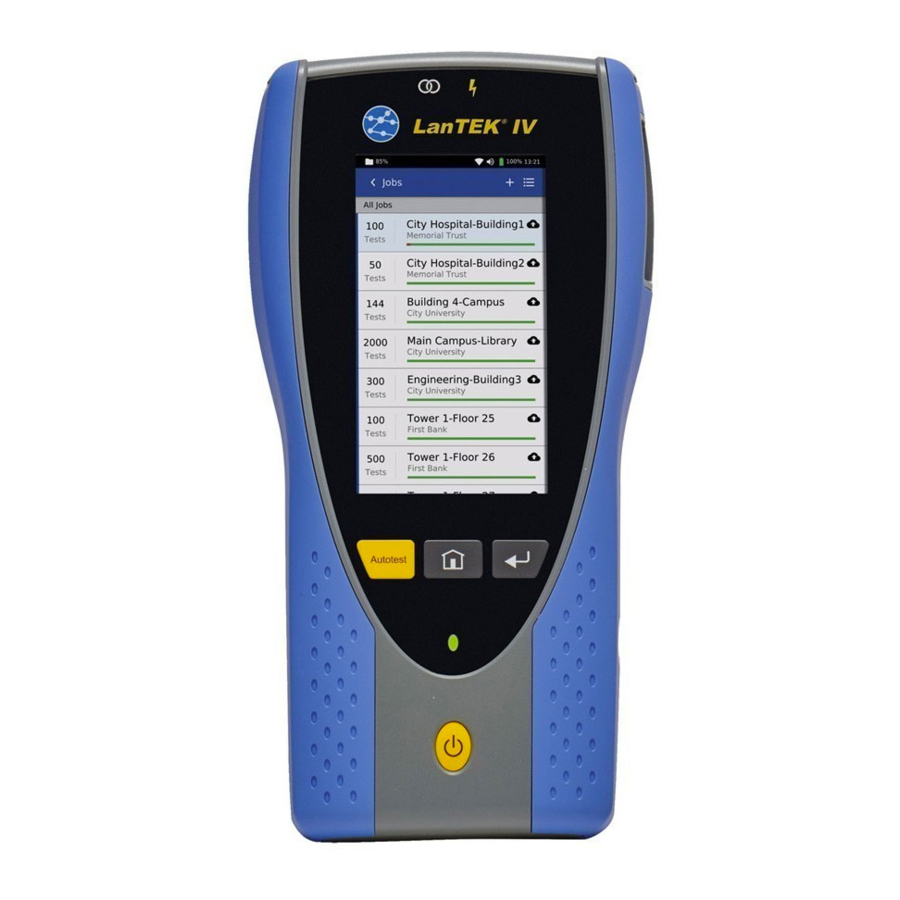 IDEAL NETWORKS LANTEK IV QUICK REFERENCE MANUAL Pdf Download | ManualsLib