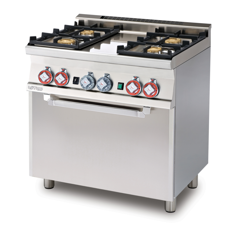 LOTUS COOKER CF4-68ETX INSTRUCTIONS FOR INSTALLATION AND USE MANUAL Pdf ...