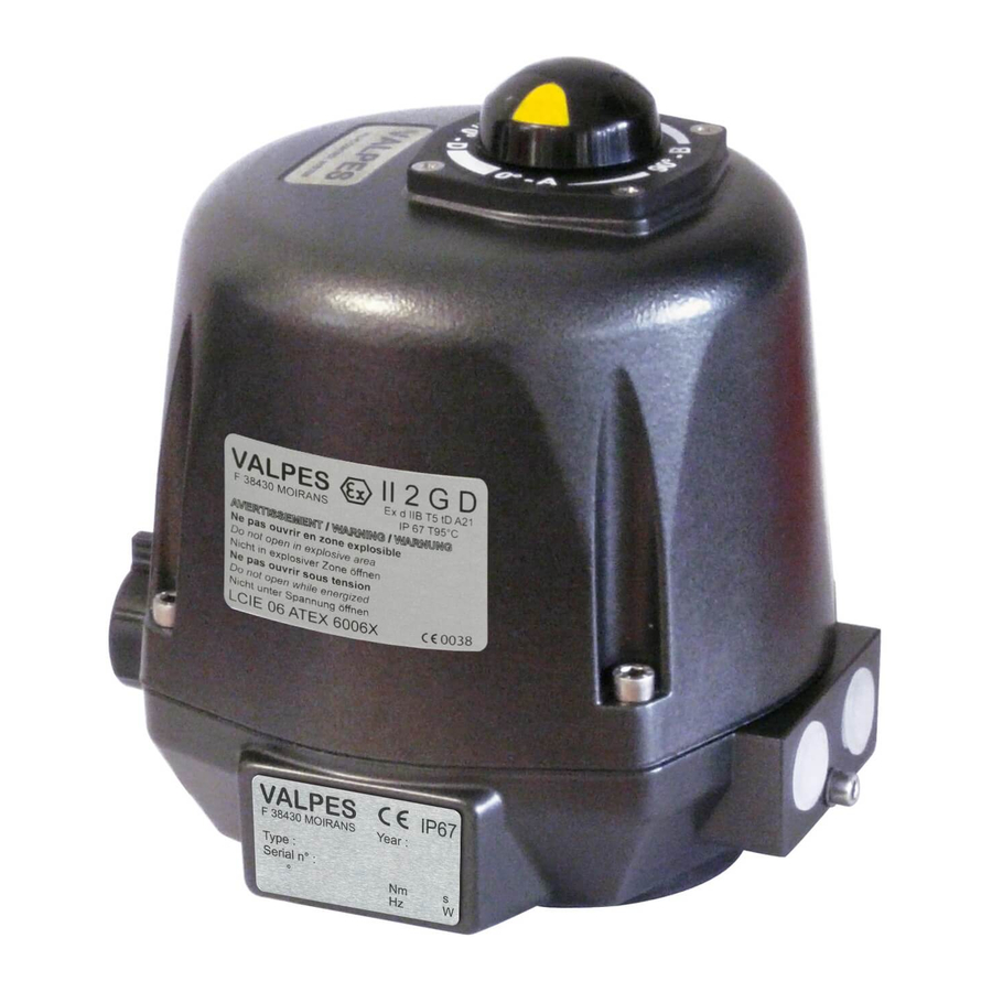 VALPES VRX 25 TECHNICAL LITERATURE SET UP PROCEDURE Pdf Download ...