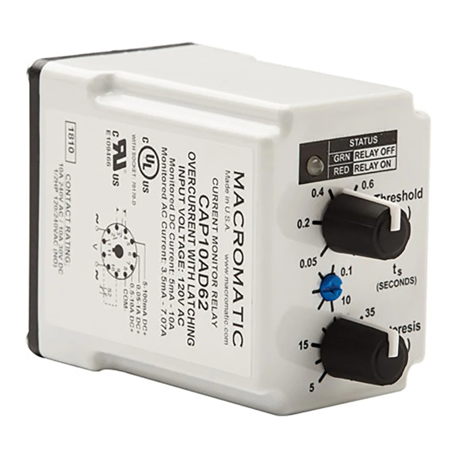 MACROMATIC CAP SERIES INSTALLATION INSTRUCTIONS Pdf Download | ManualsLib