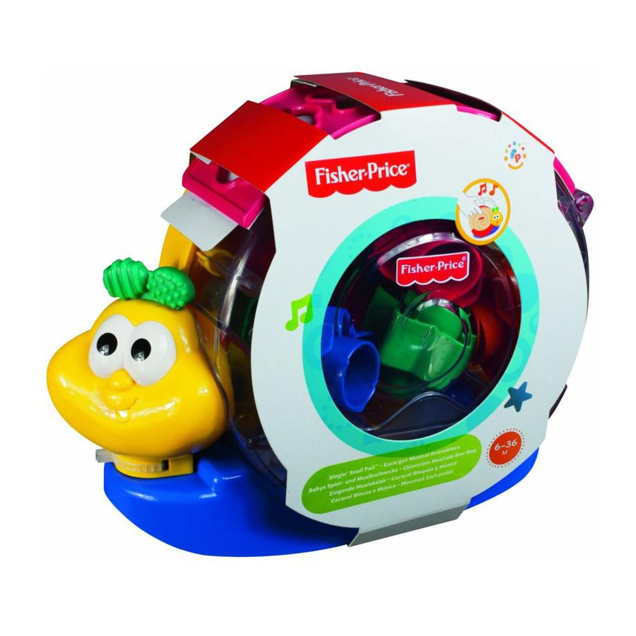 FISHER-PRICE BEE-BOP BUILDIN' SINGIN' SNAIL PAIL INSTRUCTIONS Pdf ...