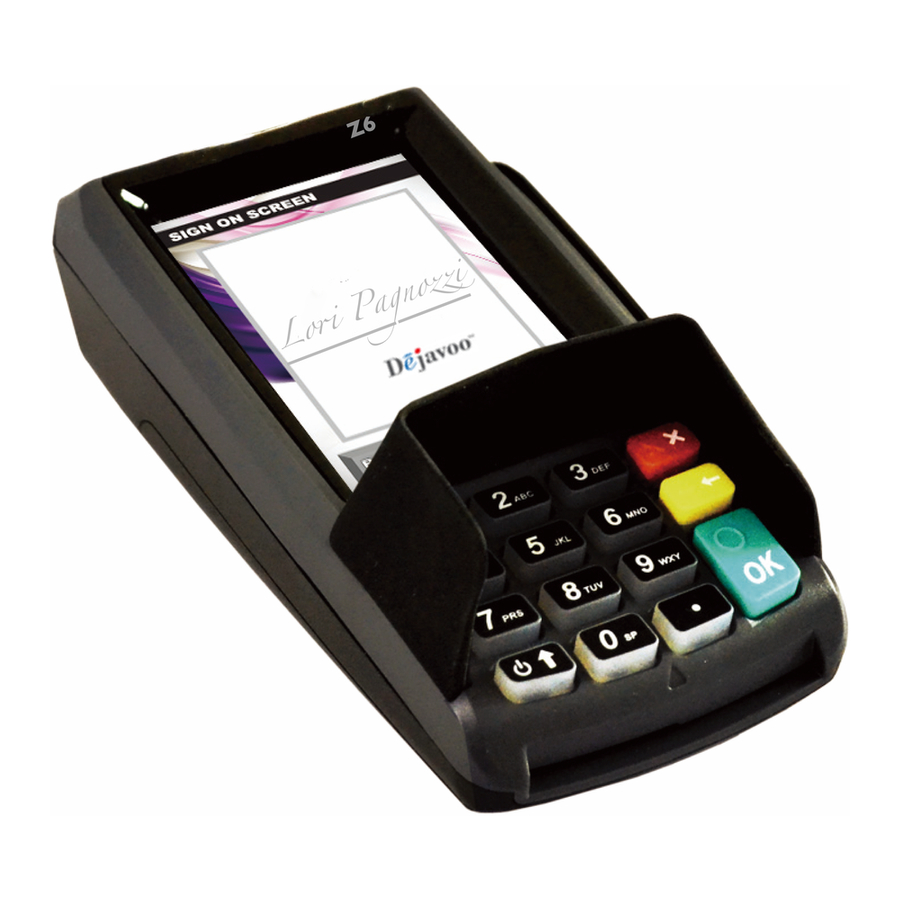 DEJAVOO Z6 SETUP Pdf Download | ManualsLib