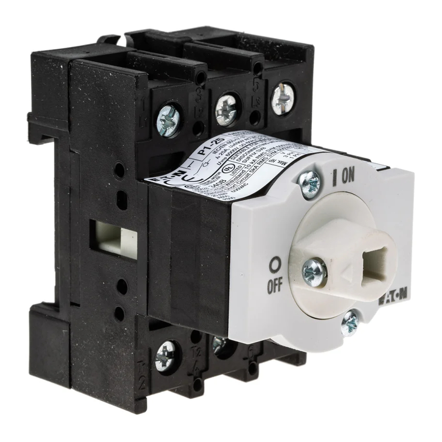 EATON P1-XM SERIES INSTRUCTION LEAFLET Pdf Download | ManualsLib