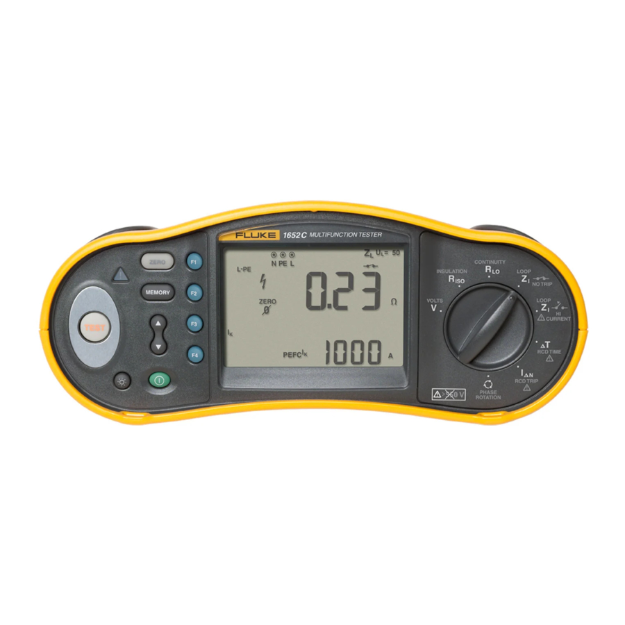 FLUKE 1652C CALIBRATION MANUAL Pdf Download | ManualsLib