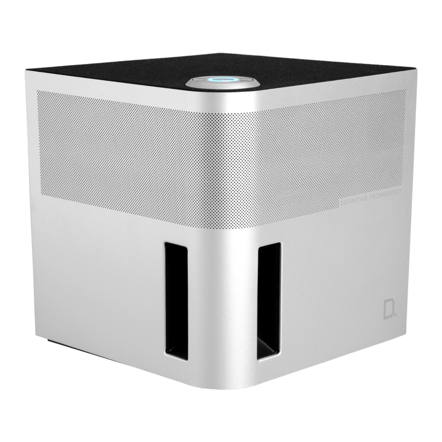 DEFINITIVE TECHNOLOGY CUBE D. USER MANUAL Pdf Download | ManualsLib