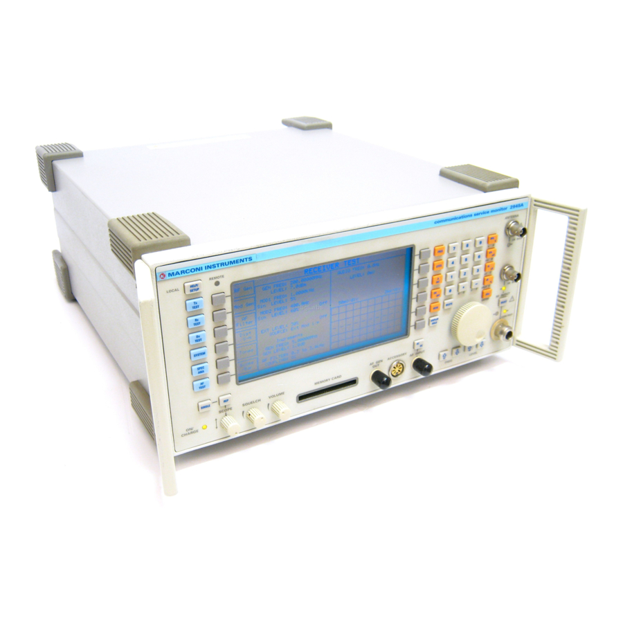 AEROFLEX 2945B QUICK START MANUAL Pdf Download | ManualsLib