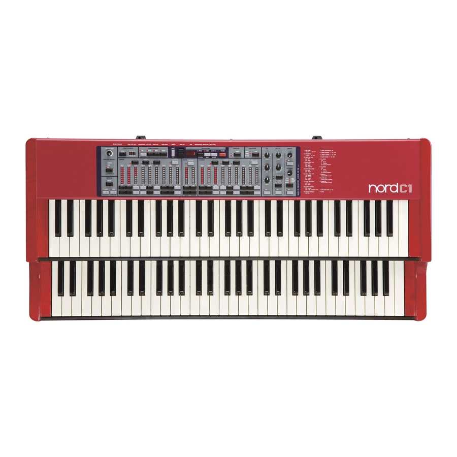 CLAVIA NORD C1 SERVICE MANUAL Pdf Download | ManualsLib