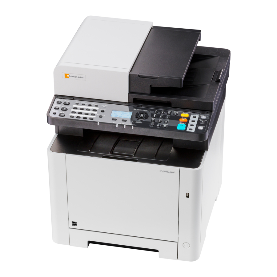 UTAX P-C2155W MFP QUICK MANUAL Pdf Download | ManualsLib