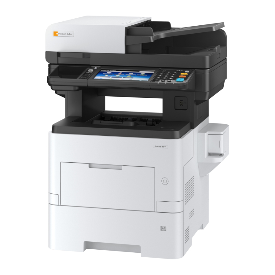 UTAX P-6038I MFP QUICK MANUAL Pdf Download | ManualsLib