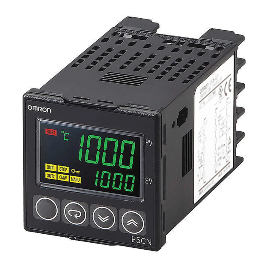 OMRON E5CN-FR MANUAL Pdf Download | ManualsLib