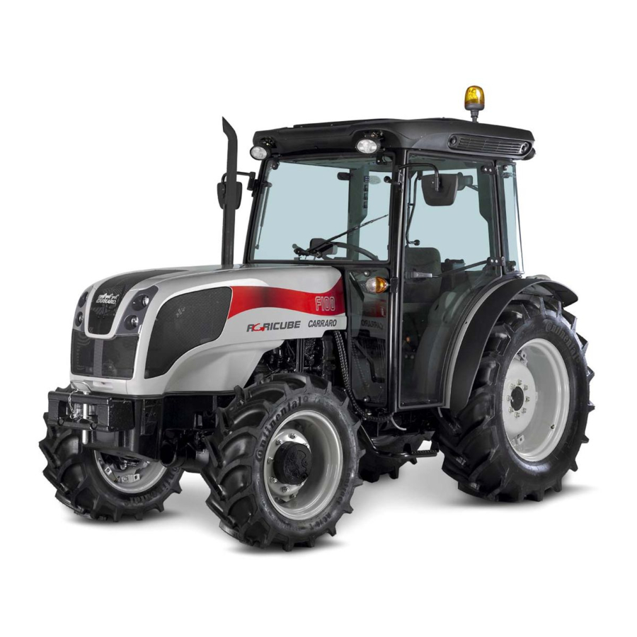 CARRARO AGRICUBE V SERIES OPERATOR'S MANUAL Pdf Download | ManualsLib
