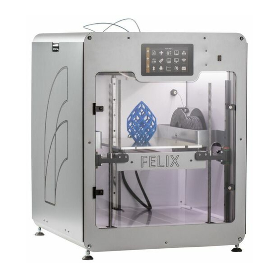 FELIX PRINTERS PRO SERIES QUICK START MANUAL Pdf Download | ManualsLib