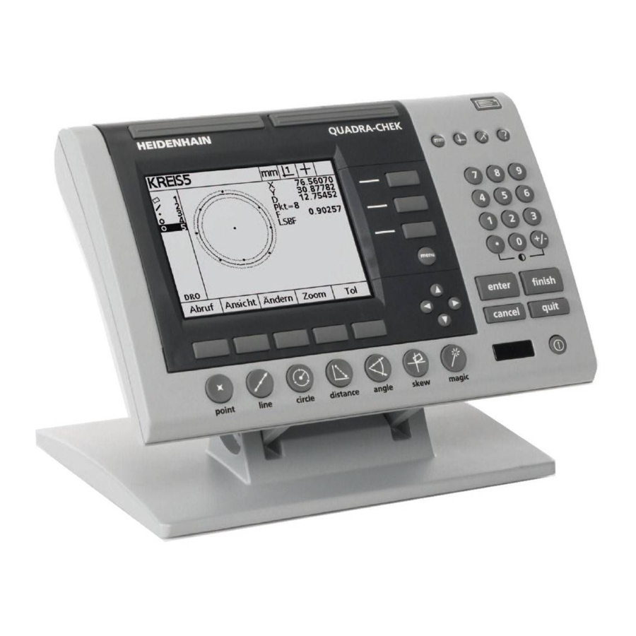 HEIDENHAIN QUICK-CHEK QC-1000 OPERATION MANUAL Pdf Download | ManualsLib