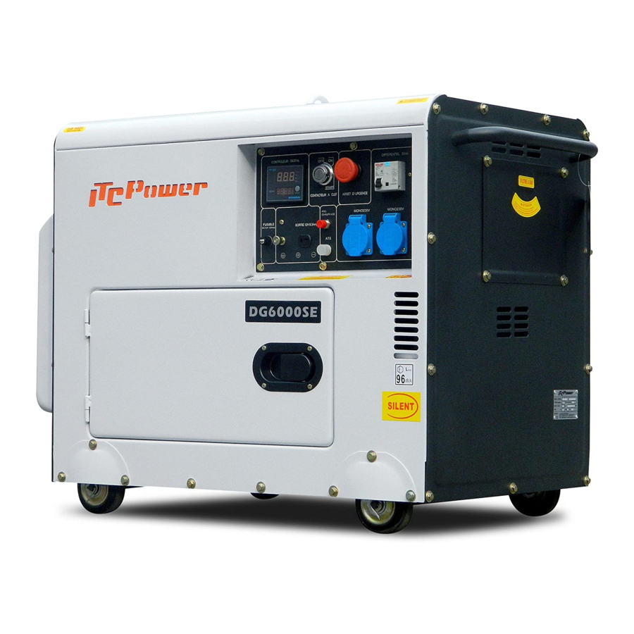 ITC POWER DG6000SE USER MANUAL Pdf Download | ManualsLib