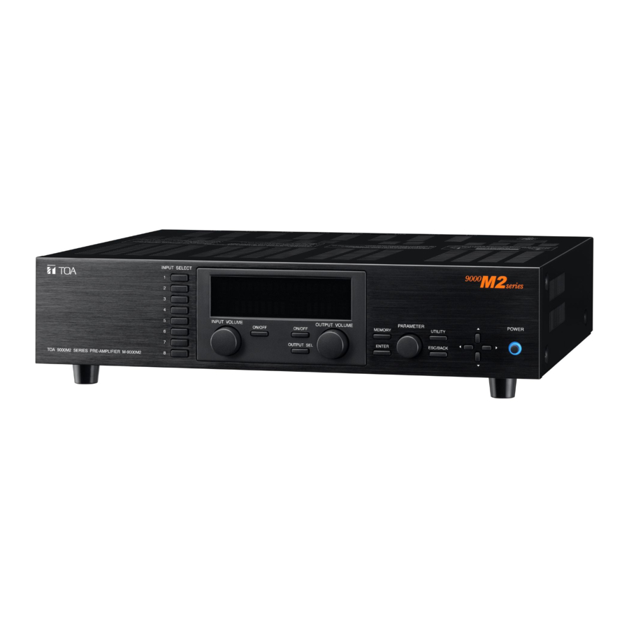TOA 9000M2 SERIES QUICK START MANUAL Pdf Download | ManualsLib