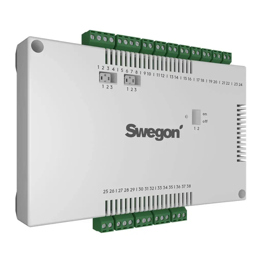 SWEGON CONDUCTOR W4 TECHNICAL MANUAL Pdf Download | ManualsLib