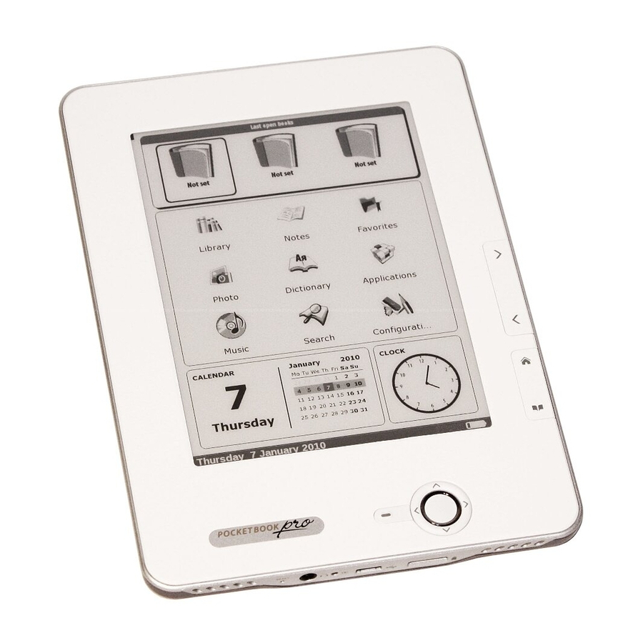 POCKETBOOK PB602 USER MANUAL Pdf Download | ManualsLib