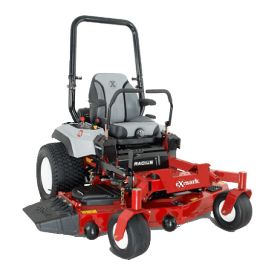 EXMARK RADIUS X SERIES OPERATOR'S MANUAL Pdf Download | ManualsLib