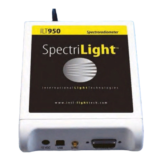 INTERNATIONAL LIGHT TECHNOLOGIES ILT 950 INSTALLATION MANUAL Pdf ...