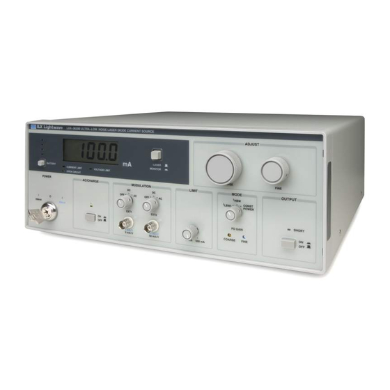 ILX LIGHTWAVE LDX-3620B USER MANUAL Pdf Download | ManualsLib