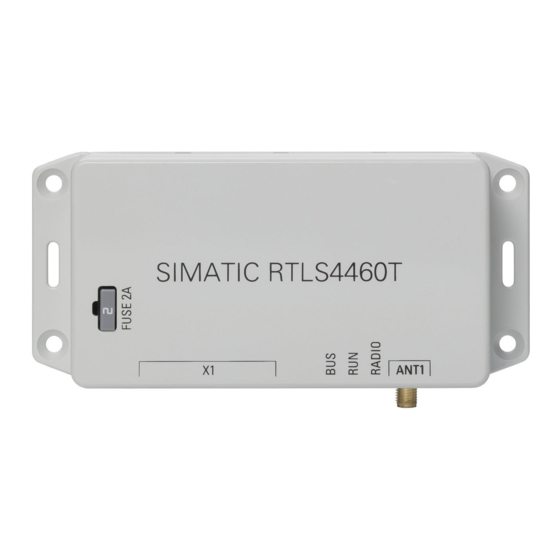 SIEMENS SIMATIC RTLS4460T OPERATING INSTRUCTIONS MANUAL Pdf Download ... SIEMENS SIMATIC RTLS4460T OPERATING INSTRUCTIONS MANUAL Pdf Download ...