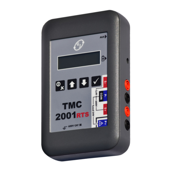 G. JOST ELECTRONIC TMC-2001RTS MANUAL Pdf Download | ManualsLib