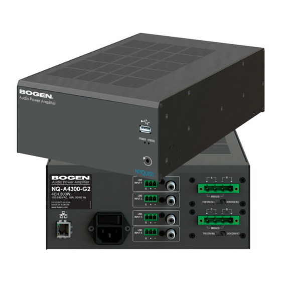 BOGEN NQ-A4060-G2 CONFIGURATION MANUAL Pdf Download | ManualsLib