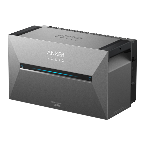 ANKER SOLIX SOLARBANK 3 E2700 PRO MANUAL Pdf Download | ManualsLib