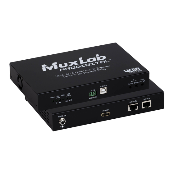 MUXLAB 500760-KVM QUICK INSTALLATION MANUAL Pdf Download | ManualsLib