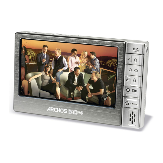 ARCHOS 604 PORTABLE MULTIMEDIA PLAYER USER MANUAL | ManualsLib