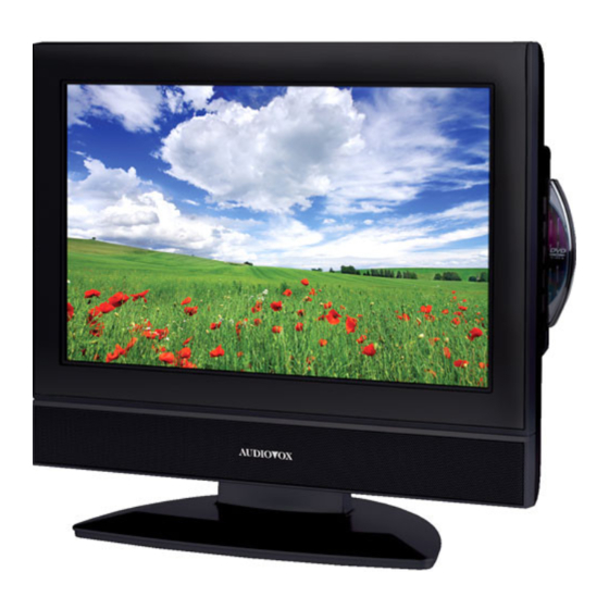 AUDIOVOX FPE1708DV LCD TV OWNER'S MANUAL | ManualsLib