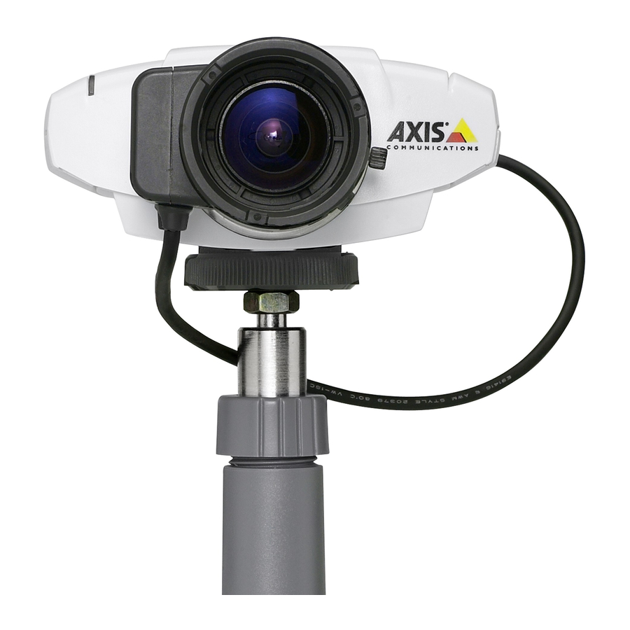 AXIS 211W SECURITY CAMERA SPECIFICATIONS | ManualsLib