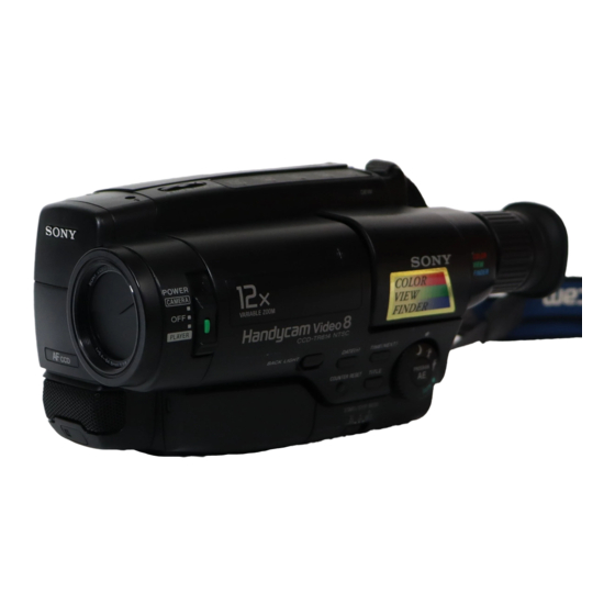 SONY CCD-TR514 OPERATION MANUAL (PRIMARY MANUAL) CAMCORDER OPERATION ...