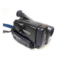Sony CCD-TRV29 - Video Camera Recorder 8mm Manuals | ManualsLib