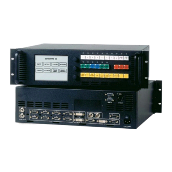BARCO SCREENPRO-II SWITCH USER MANUAL | ManualsLib