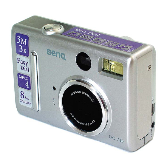 BENQ DC C30 DIGITAL CAMERA USER MANUAL | ManualsLib