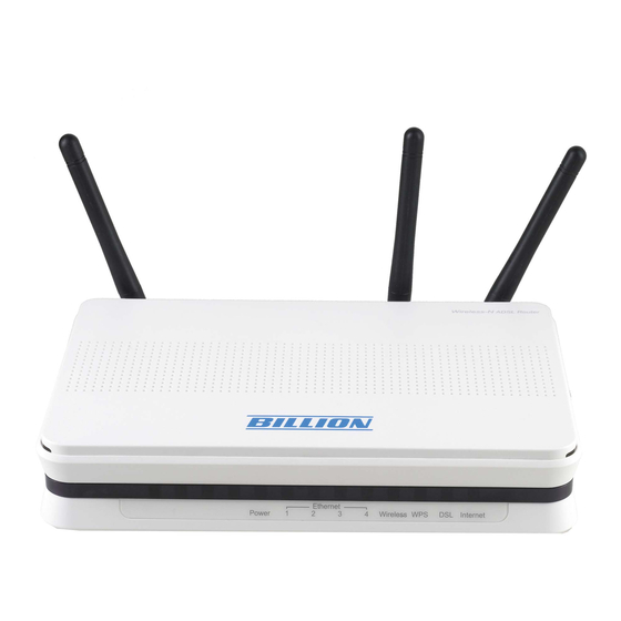 BILLION BIPAC 5200N NETWORK ROUTER SPECIFICATIONS | ManualsLib