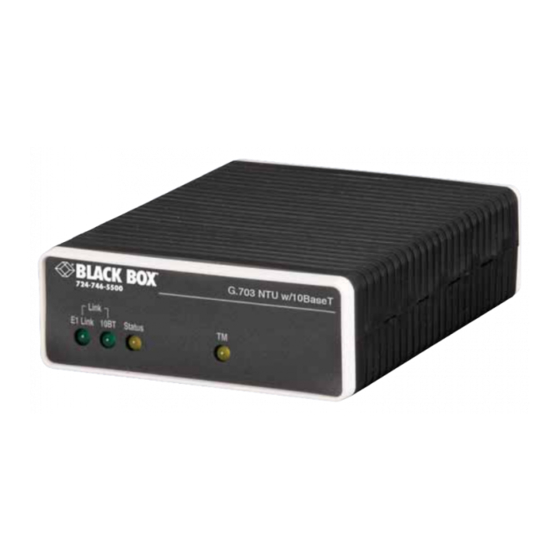 BLACK BOX MT330A SPECIFICATIONS Pdf Download | ManualsLib