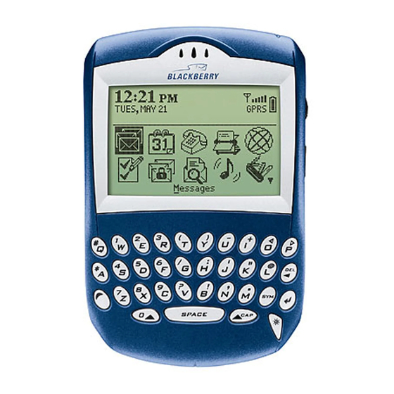 BLACKBERRY 7210 CELL PHONE SAFETY AND PRODUCT INFORMATION | ManualsLib
