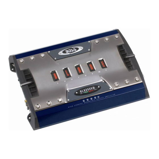 BOSS AUDIO SYSTEMS BLADE EXTREME BLX3500M CAR AMPLIFIER USER MANUAL ...