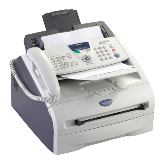 BROTHER FAX-2820 ALL IN ONE PRINTER USER MANUAL | ManualsLib