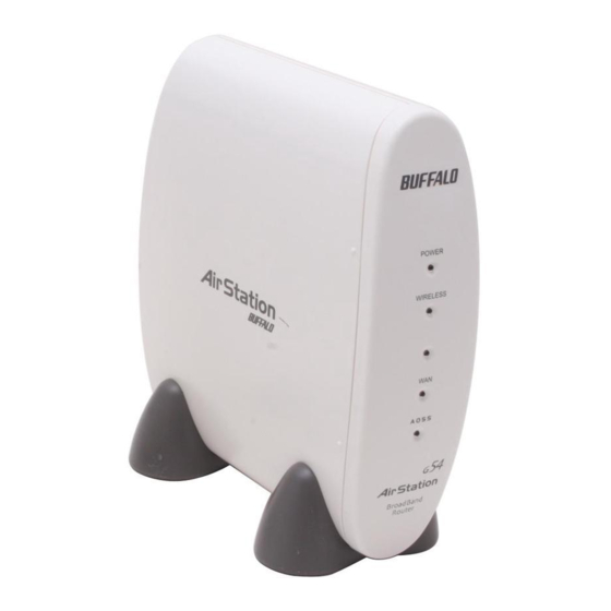 BUFFALO AIRSTATION WBR2-G54 WIRELESS ROUTER QUICK SETUP MANUAL | ManualsLib