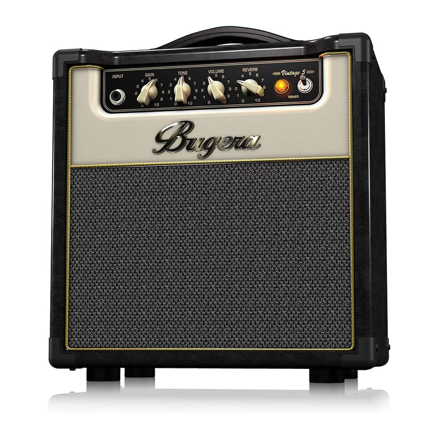 BUGERA V5 MUSICAL INSTRUMENT AMPLIFIER OPERATING/SAFETY INSTRUCTIONS ...