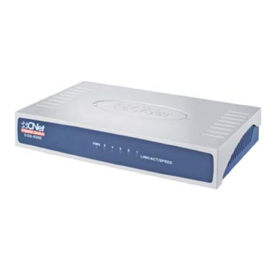 CNET CGS-800E SWITCH PRODUCT CATALOGUE | ManualsLib