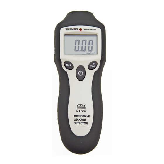 CEM DT-2G INSTRUCTION MANUAL Pdf Download | ManualsLib