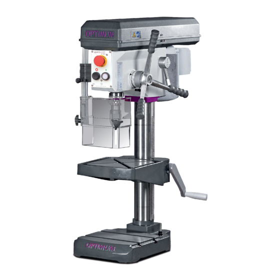 OPTIMUM OPTIDRILL B 24H OPERATING MANUAL Pdf Download | ManualsLib